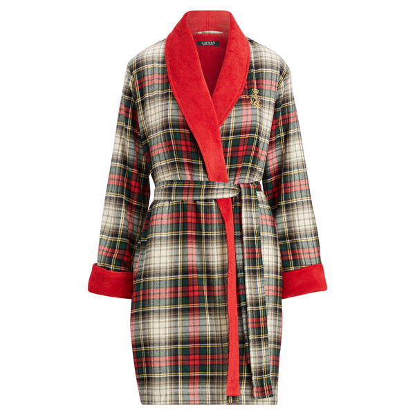 Plaid Cotton Twill Robe for Women | Ralph Lauren® GI