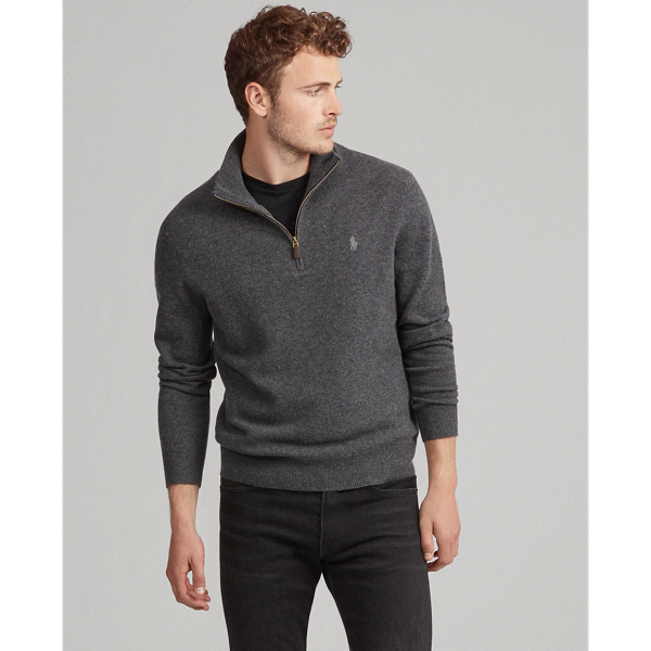 Wool Quarter-Zip Sweater