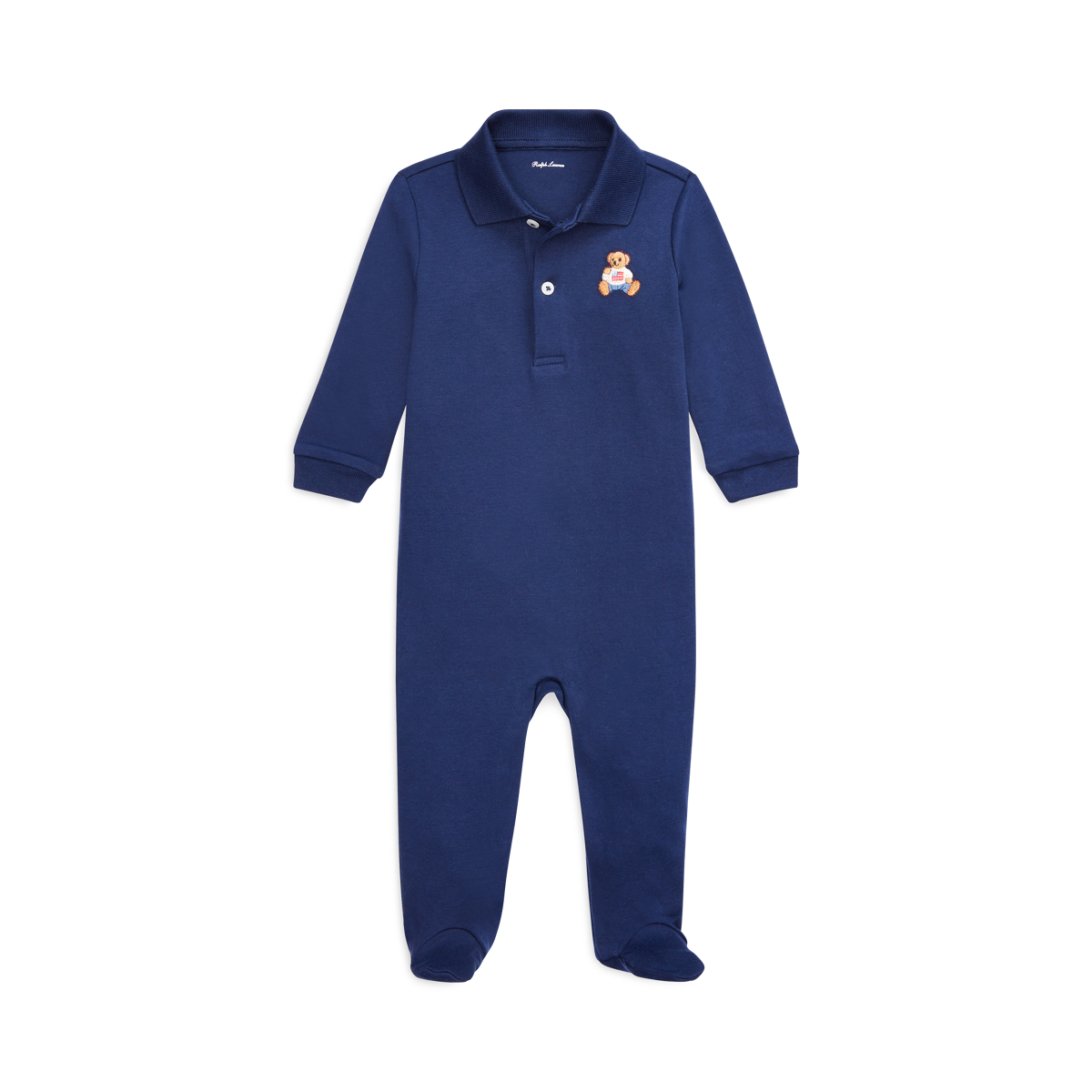 Polo Bear Soft Cotton Footed Coverall | Ralph Lauren