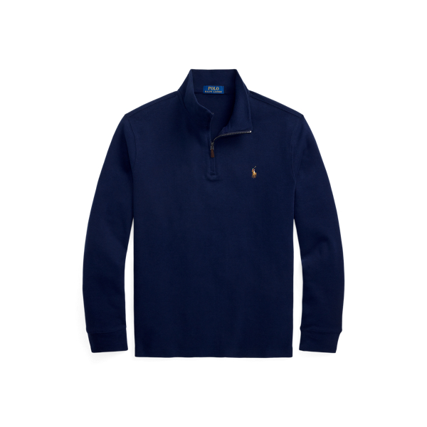 Camisola canelada com fecho-éclair curto para homen | Ralph Lauren® PT