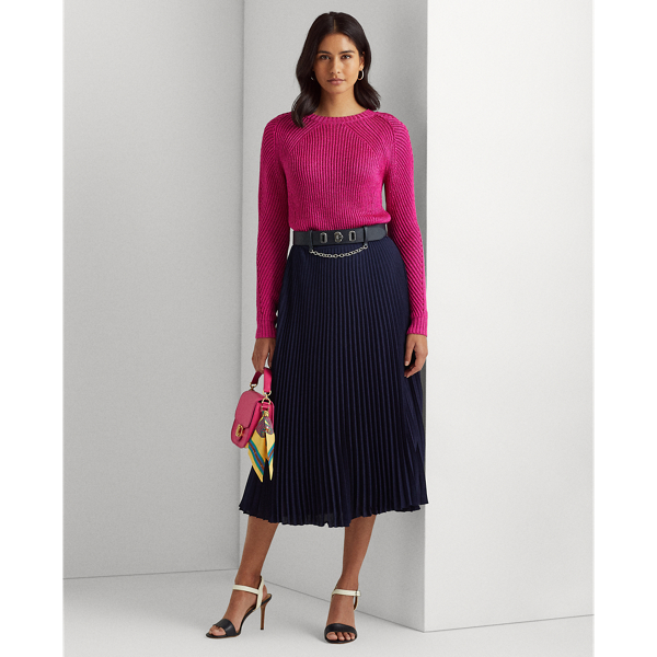 Pleated Georgette Skirt