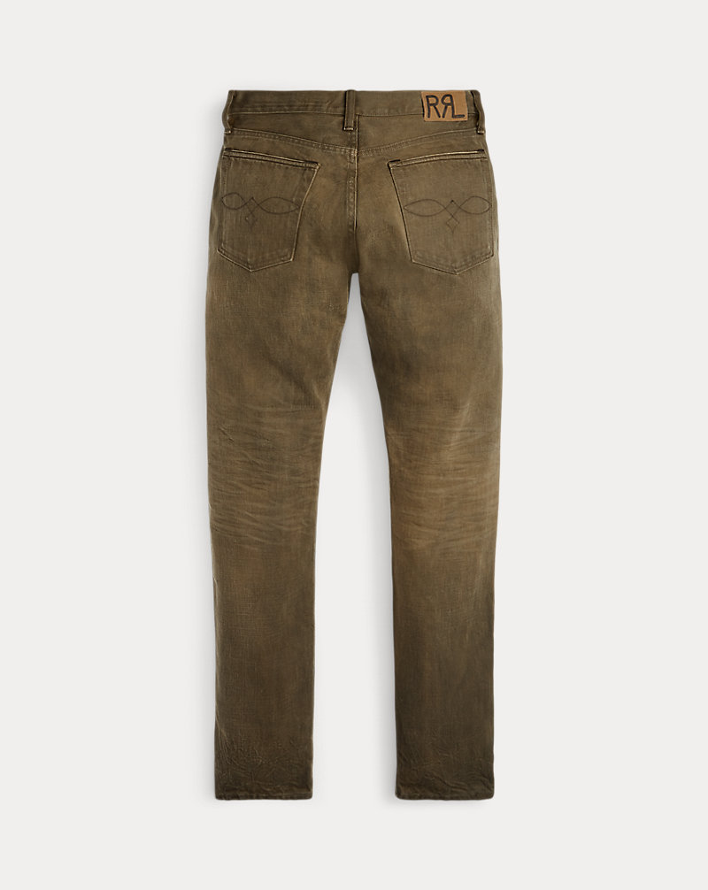 Slim Fit Distressed Brown Jean for Men | Ralph Lauren® TN Slim Fit Distressed Brown Jean for Men | Ralph Lauren® TN