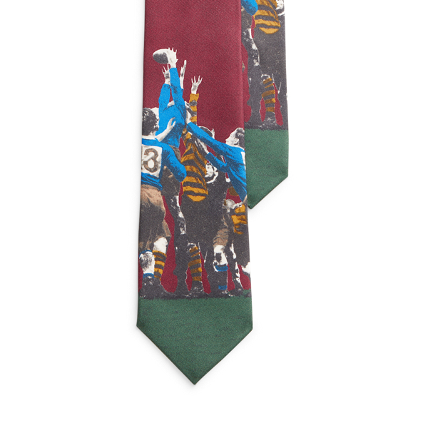 Rugby Silk Narrow Tie for Men | Ralph Lauren® AM