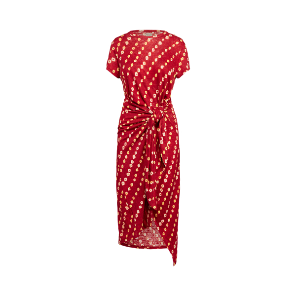 Print Linen Wrap Tee Dress | Ralph Lauren® 台灣官方網站