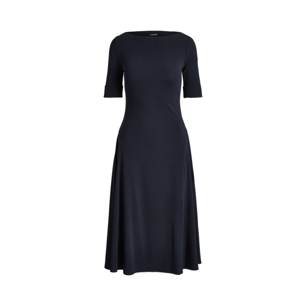 Stretch Cotton Midi Dress