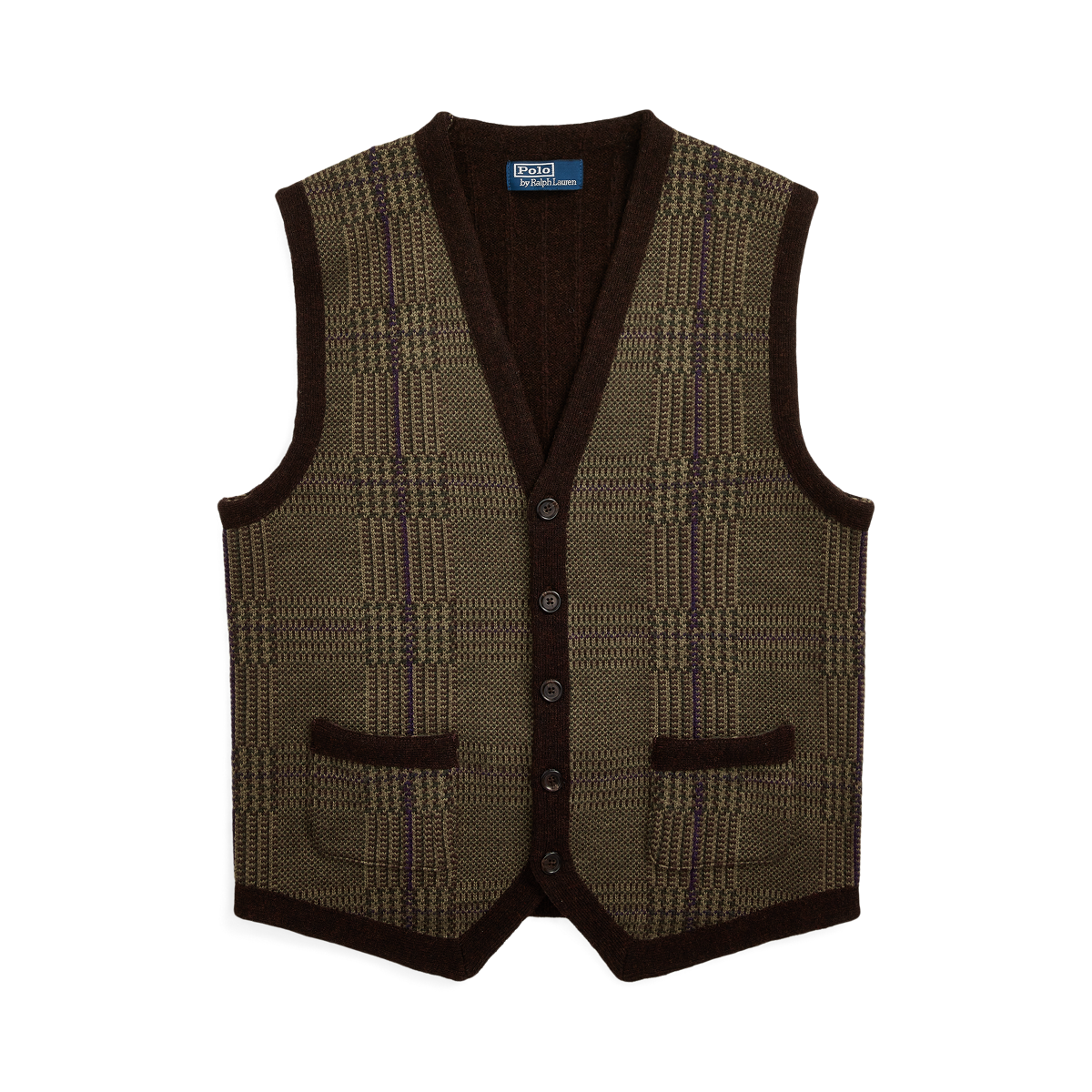 Glen Plaid Wool Vest Glen Plaid Wool Vest
