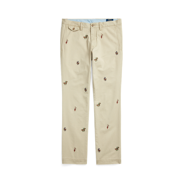 Stretch Slim Fit Embroidered Chino Pant | Ralph Lauren® Australia