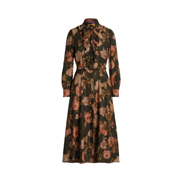 Blakye Floral-Print Jacquard Day Dress | Ralph Lauren® Australia