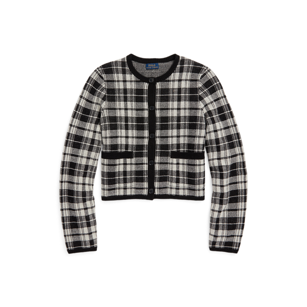Plaid Wool Cardigan | Ralph Lauren® Australia