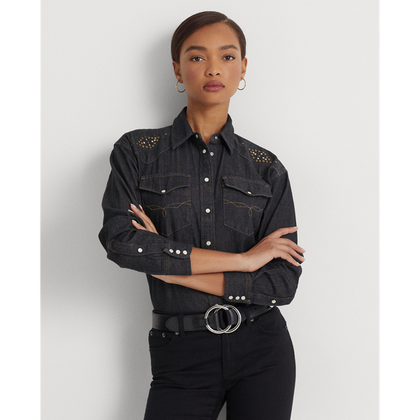 Studded Denim Shirt
