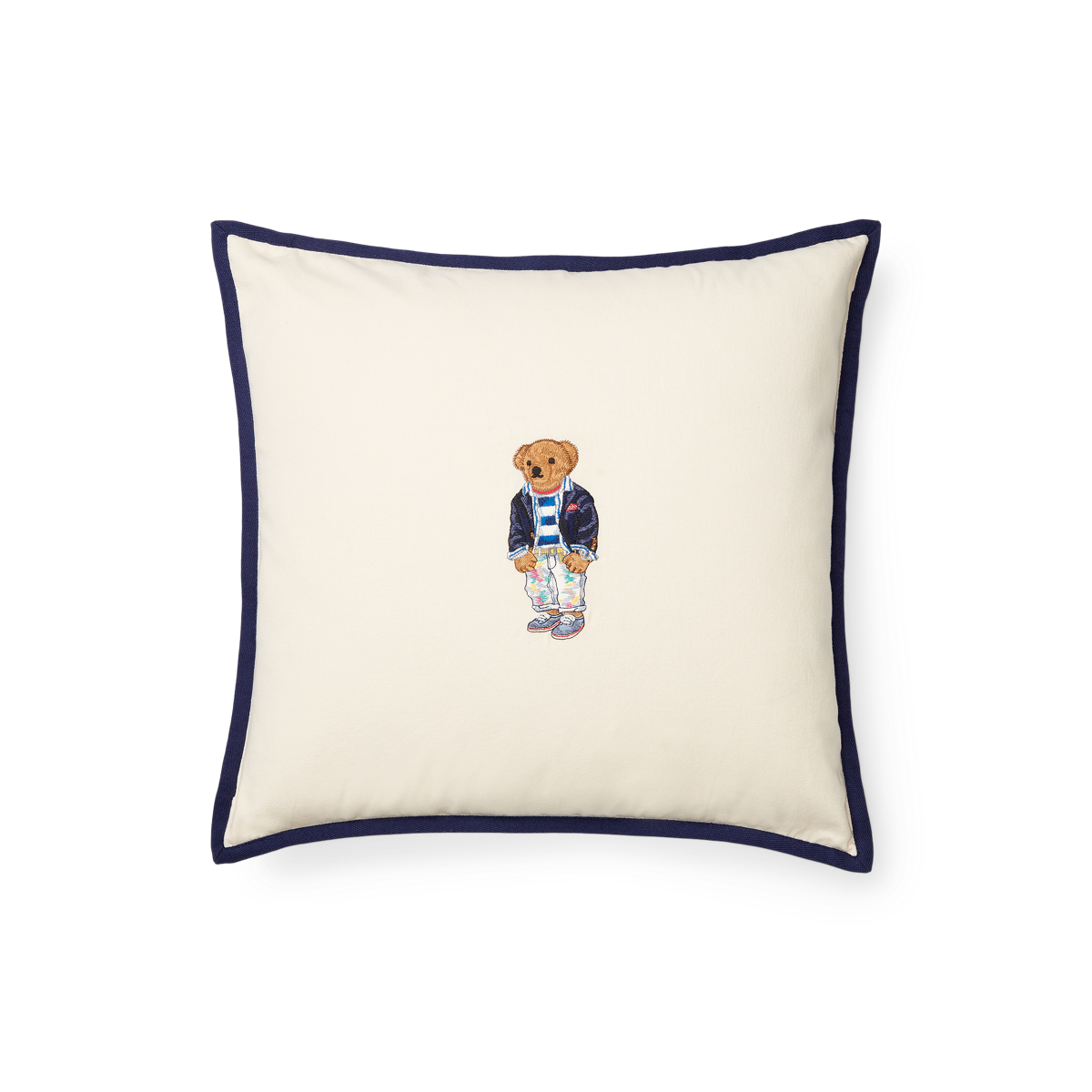 Color Shop Polo Bear Throw Pillow