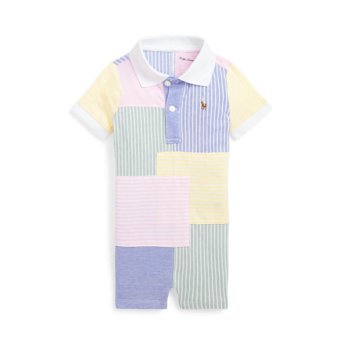 Patchwork Mesh Polo Shortall | Ralph Lauren