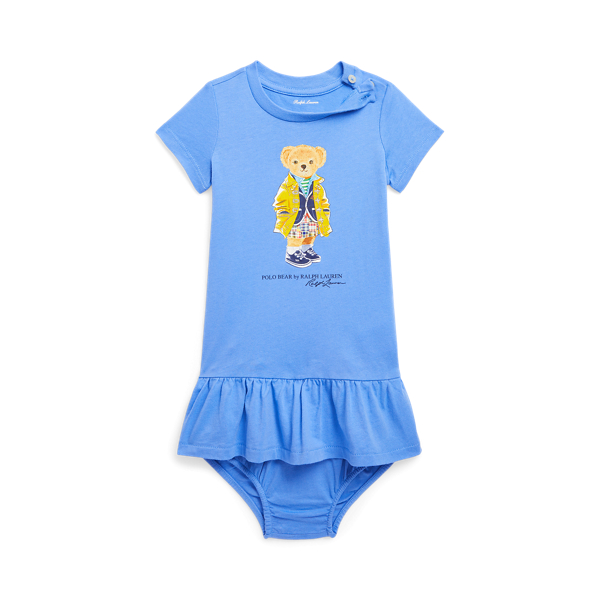 Polo Bear Cotton Jersey Dress & Bloomer for Baby Girl | Ralph Lauren® DE