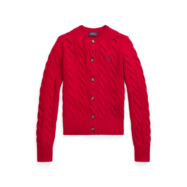 Cardigan a trecce in lana e cashmere da Women | Ralph Lauren® IT
