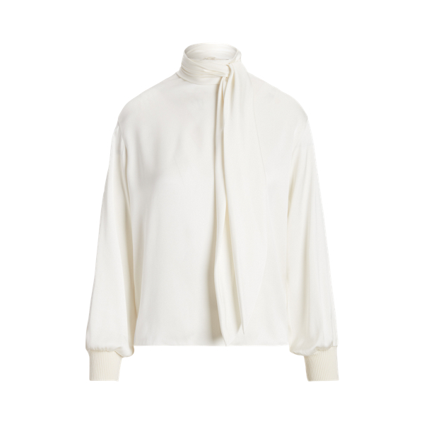 Reedman Washed Stretch Charmeuse Blouse