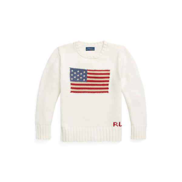 A emblemática camisola com bandeira para rapazes | Ralph Lauren® PT