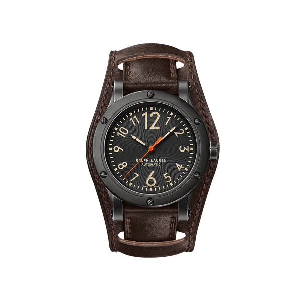 Reloj de acero envejecido de 42 mm para hombre | Ralph Lauren® ES