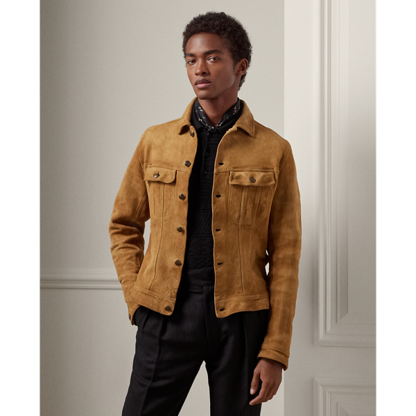Clifton Suede Trucker Jacket | Ralph Lauren® Australia