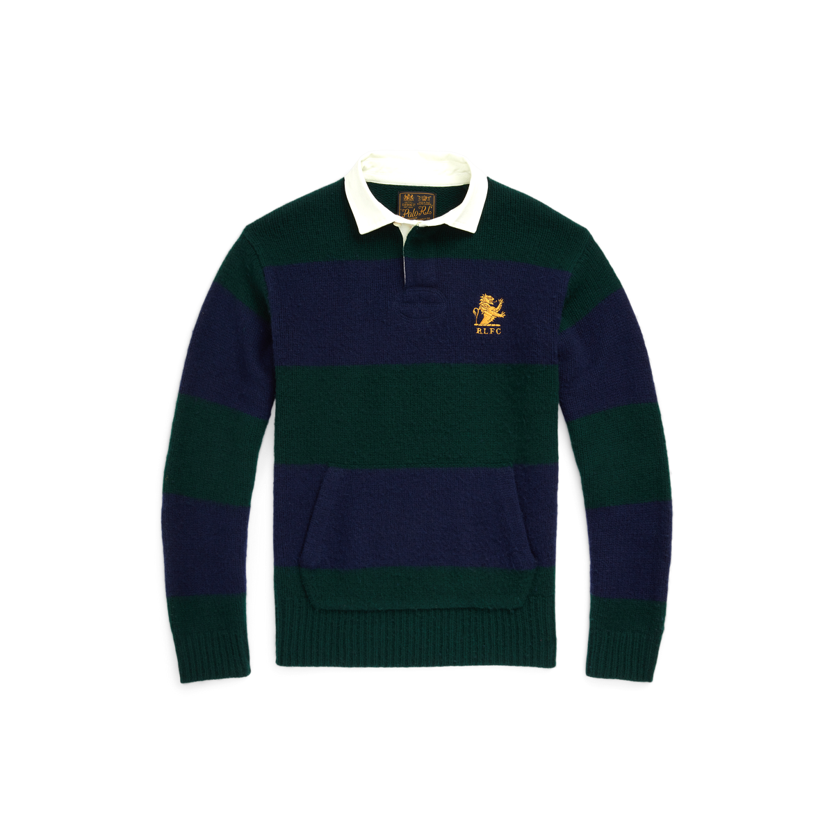 Striped Wool-Cashmere Rugby Sweater