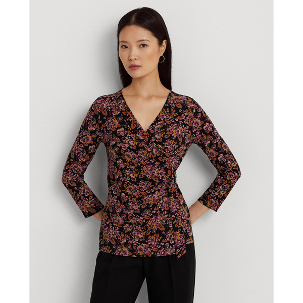 花卉彈性平紋針織上衣 | Ralph Lauren® 台灣官方網站