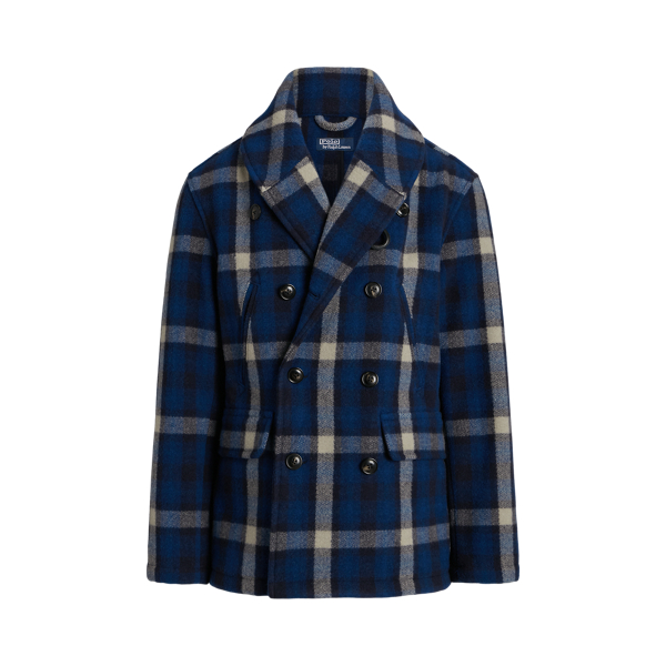 Plaid Wool-Blend Ranch Coat for Men | Ralph Lauren® UK
