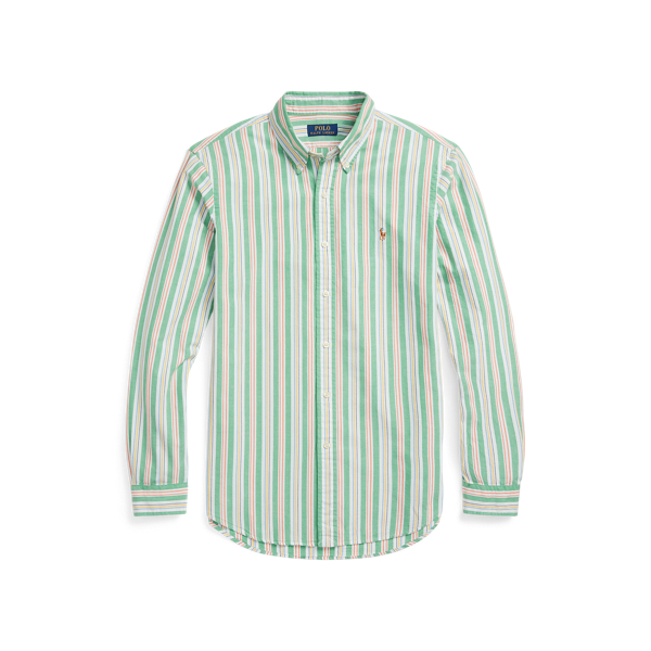 Custom fit gestreept Oxford overhemd voor heren | Ralph Lauren® NL