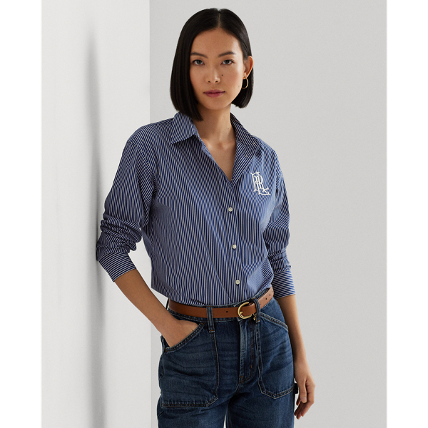 Striped Cotton Broadcloth Shirt