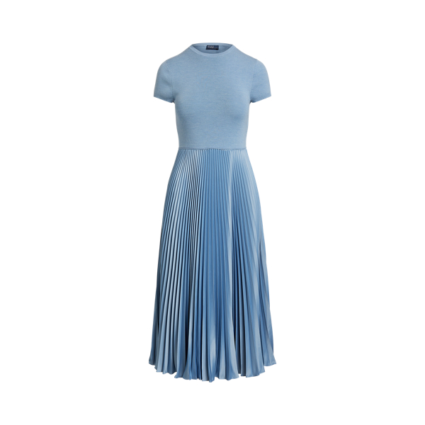 Hybrid Jumper-Pleated Midi Dress | Ralph Lauren® Australia