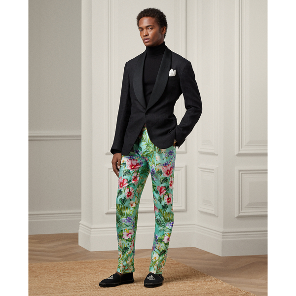 Glenn Hand-Tailored Botanical Trouser