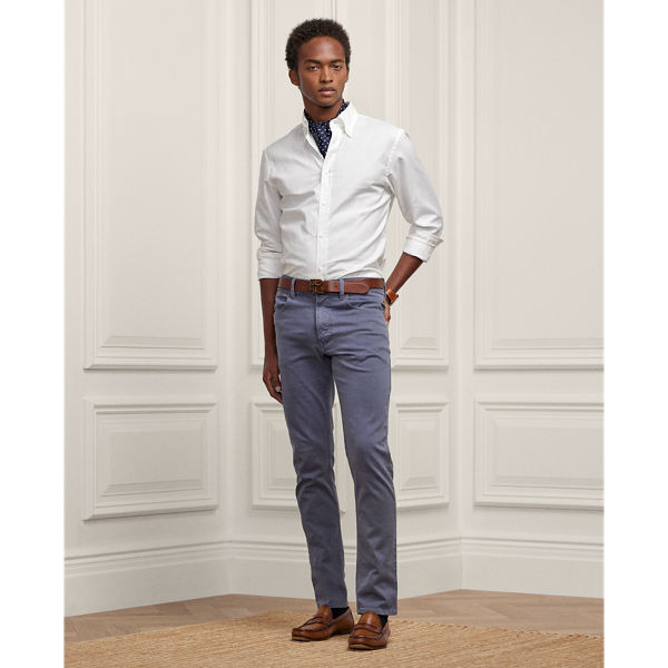 Slim Fit Stretch Dobby Trouser