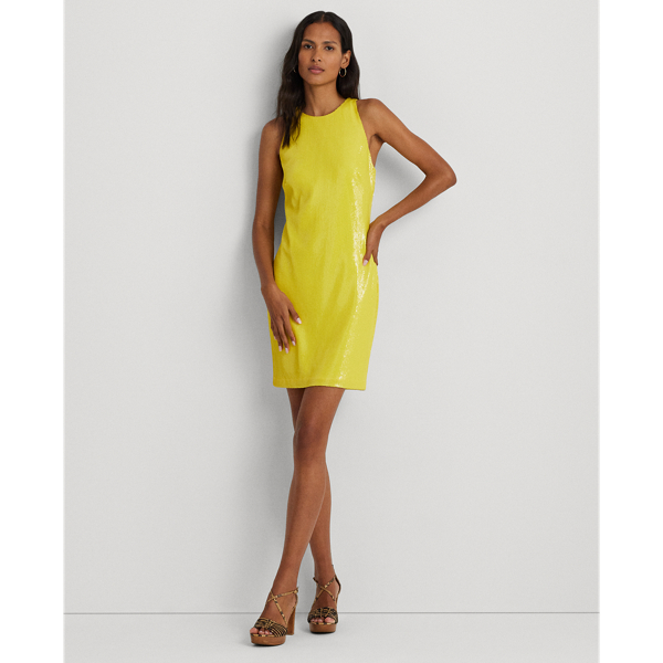 Robe de cocktail sans manches à sequins pour femme | Ralph Lauren® FR