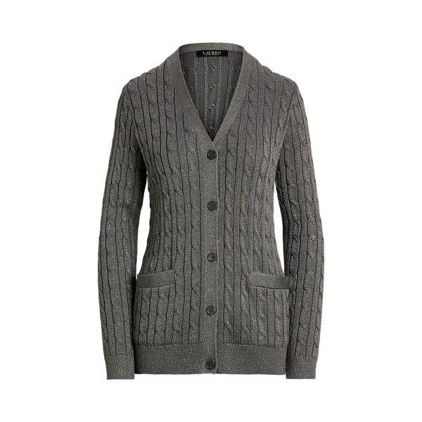 Cardigan metallizzato a trecce da donna | Ralph Lauren® IT