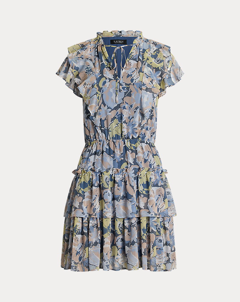 Polka-Dot Georgette Dress Polka-Dot Georgette Dress