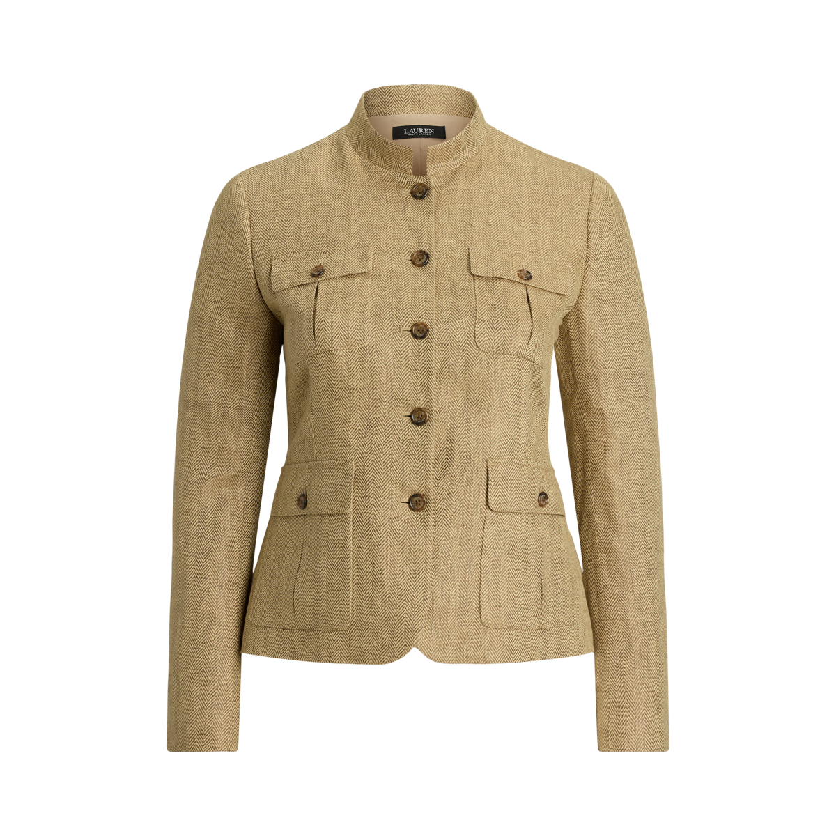 Herringbone Linen Jacket