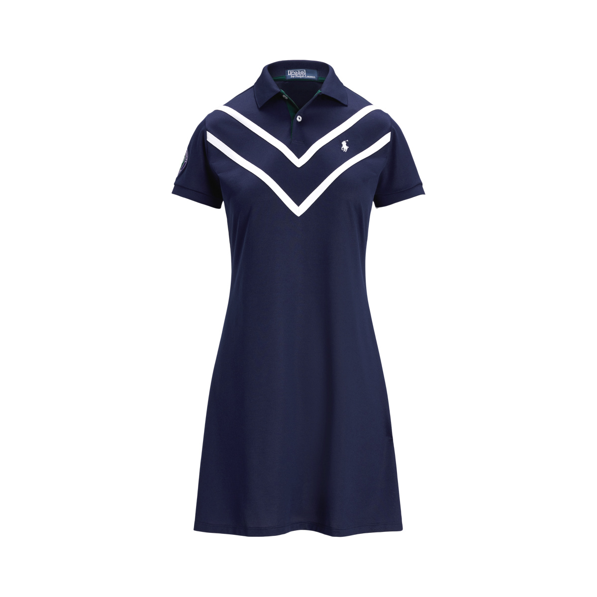 Wimbledon Chevron Performance Polo Dress