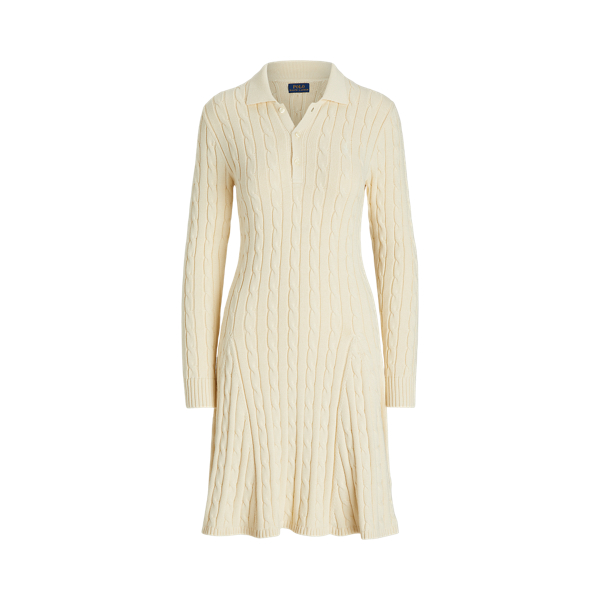 Robe Polo torsade manches longues coton pour Women | Ralph Lauren® CH