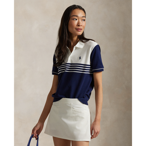 Australian Open Striped Pique Polo Shirt | Ralph Lauren® Australia