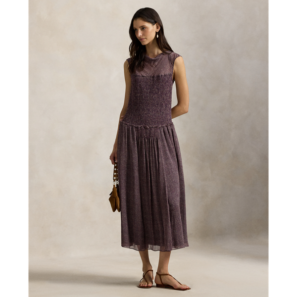 Crinkle Printed Dress