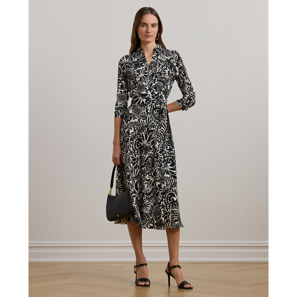 Floral Crepe Midi Dress for Women | Ralph Lauren® UAE
