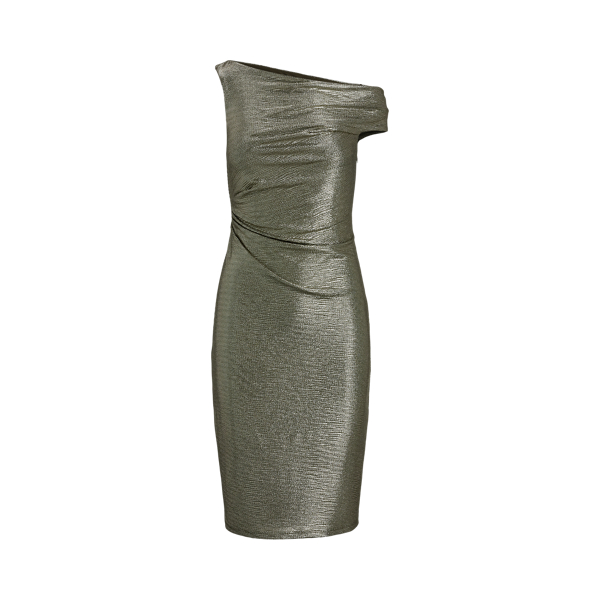 Metallic One Shoulder Cocktail Dress For Women Ralph Lauren® Cl