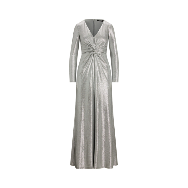 Metallic Knit Twist-Front Gown for Women | Ralph Lauren® NL