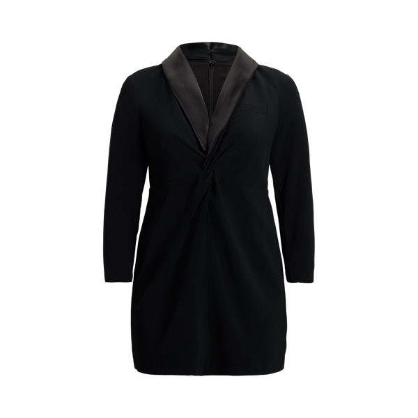 Vestido de cóctel de crepé y raso para mujer | Ralph Lauren® ES