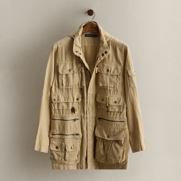 c. 2008 Linen Field Jacket - Size XS