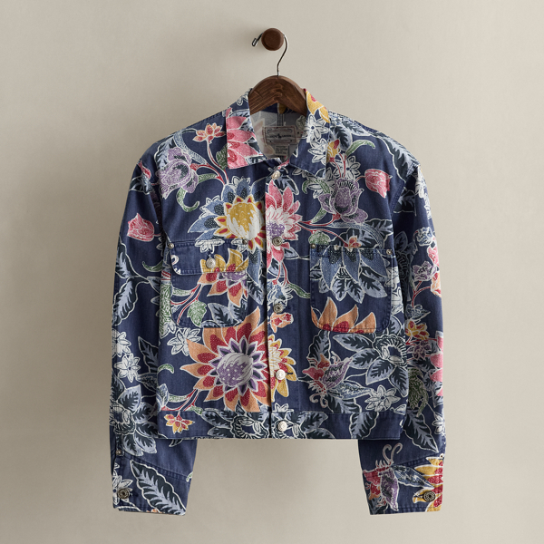 1987 Floral Cotton Jacket - Size M