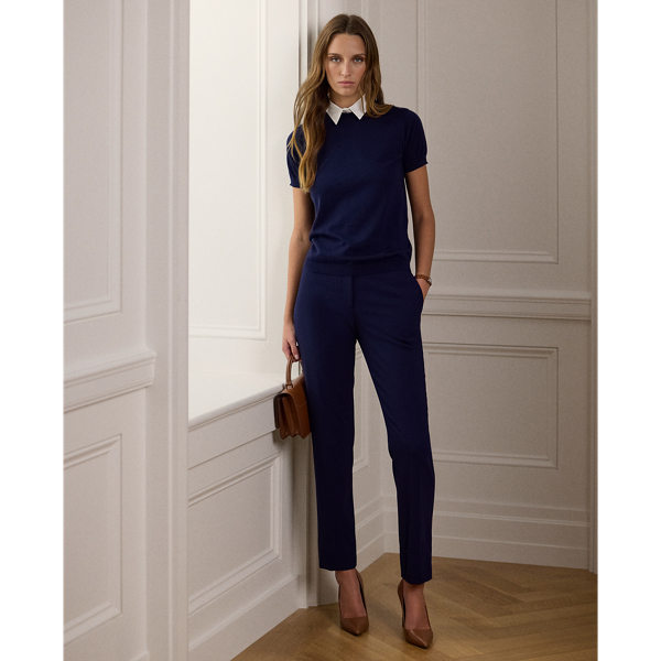 Pantalon Simone en crêpe de laine pour femme | Ralph Lauren® FR