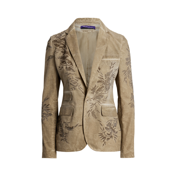 Casaco Parker em sarja algodão adornado para mulher | Ralph Lauren® PT