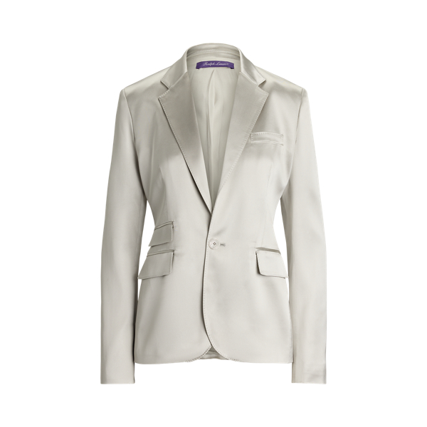 Chaqueta Parker de raso elástico para mujer | Ralph Lauren® ES