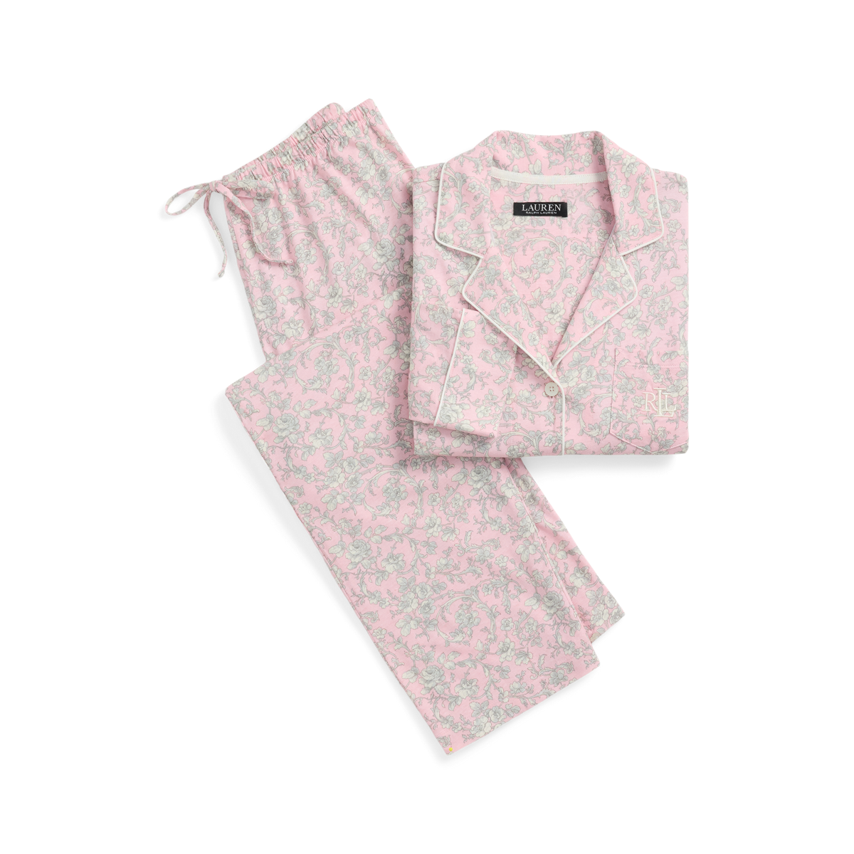 Floral Cotton-Blend Jersey Sleep Set