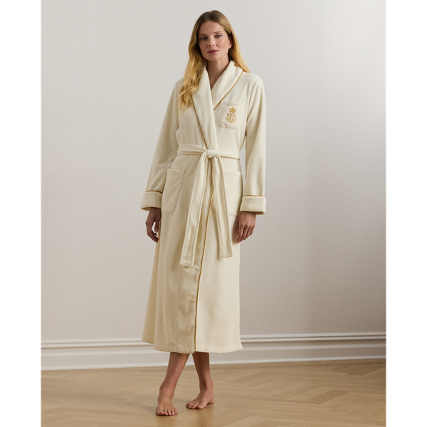 Fleece Long Shawl-Collar Robe