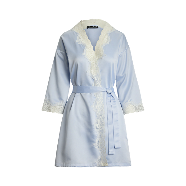 Vestaglia in raso con pizzo da donna | Ralph Lauren® IT